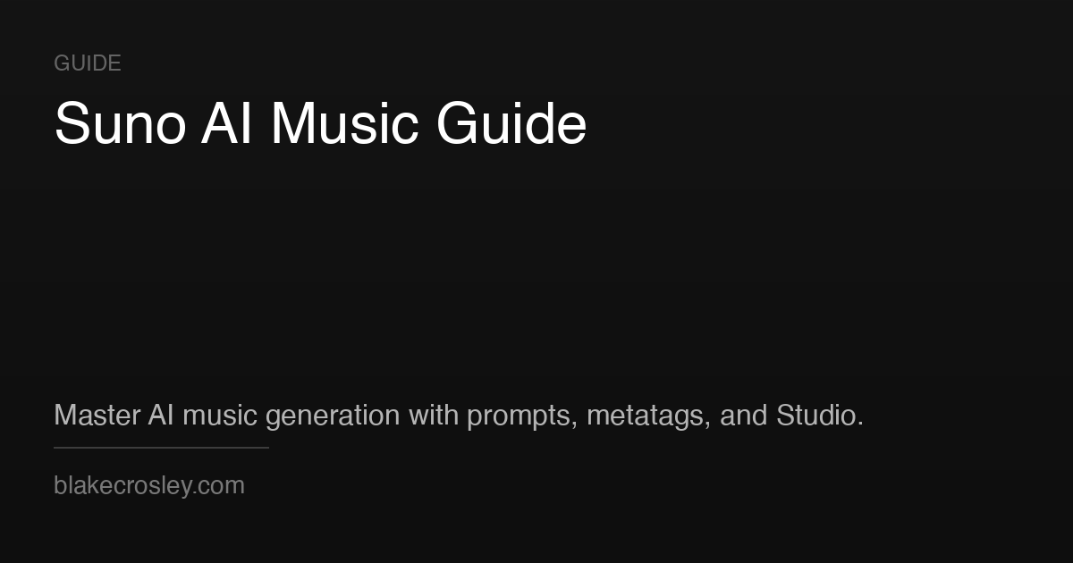 Suno V5.5 Reference: Meta Tags, Style-of-Music, MILO-1080